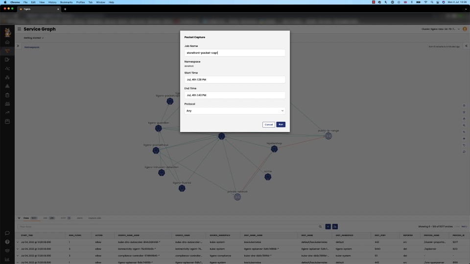 Dynamic Packet Capture | Calico Features