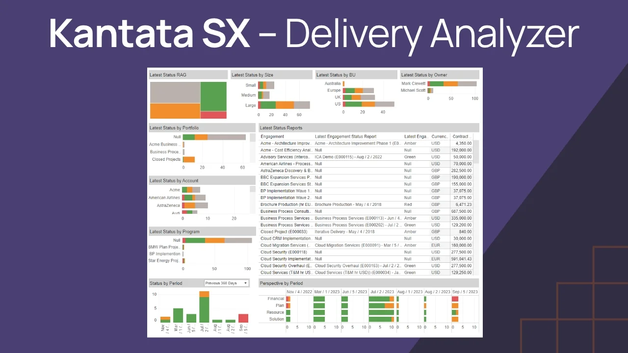 Kantata SX - Delivery Analyzer (Demo)