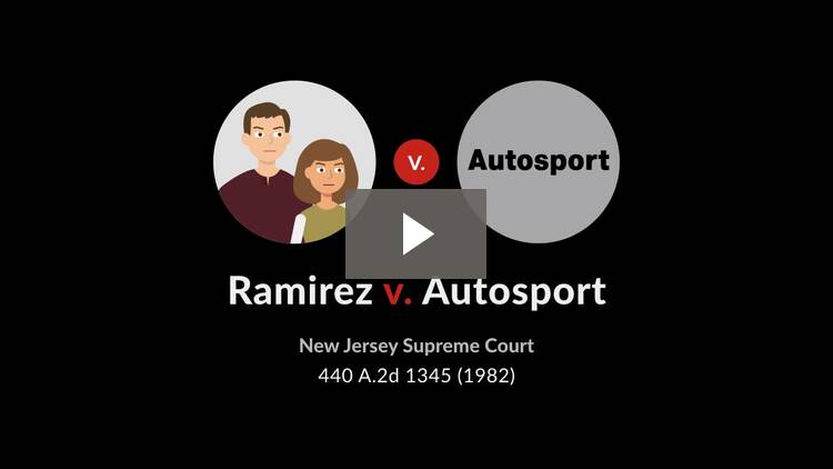 Ramirez v. Autosport - Case Brief - Quimbee