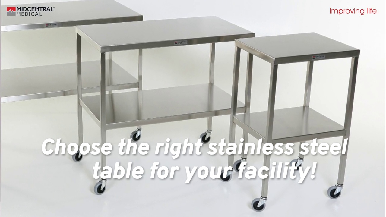 Instrument/Back Table with Drawers - Rosson Healthcare