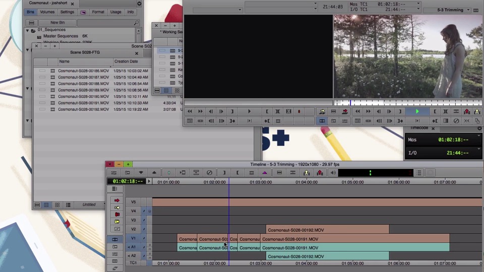 Introduction to Video Editing in Avid Media Composer - Trimming