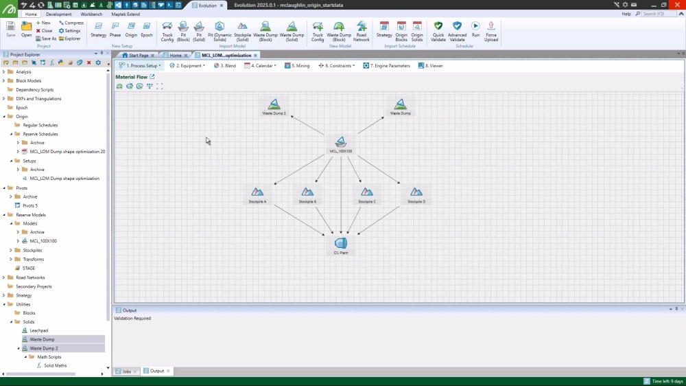 Maptek - How to optimise waste dump shapes using Evolution Origin Solids