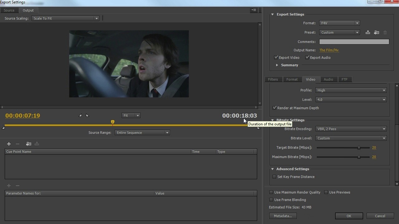 Advanced Editing in Adobe Premiere Pro - Export Settings