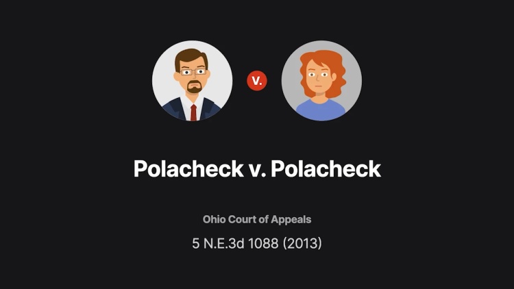 Polacheck v. Polacheck, 5 N.E.3d 1088 (2013): Case Brief Summary - Quimbee