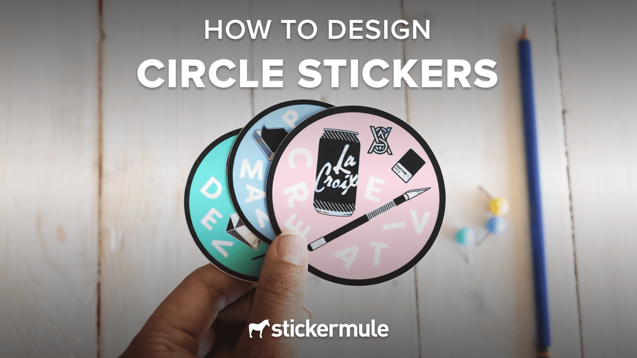 Round sticker templates | Sticker Mule Australia