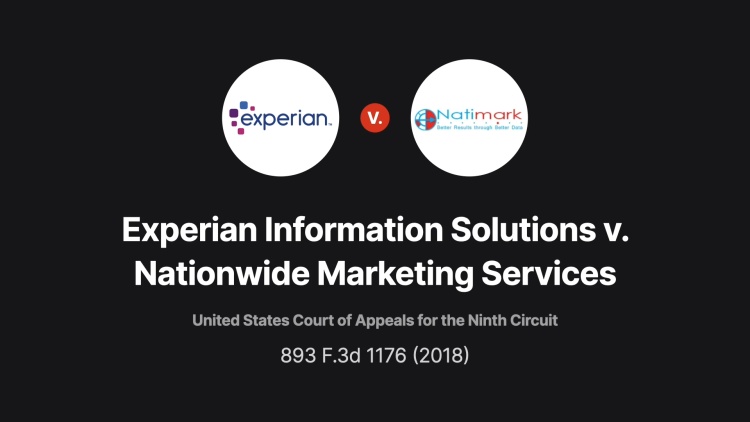Experian Information Solutions, Inc. v. Nationwide Marketing Services ...