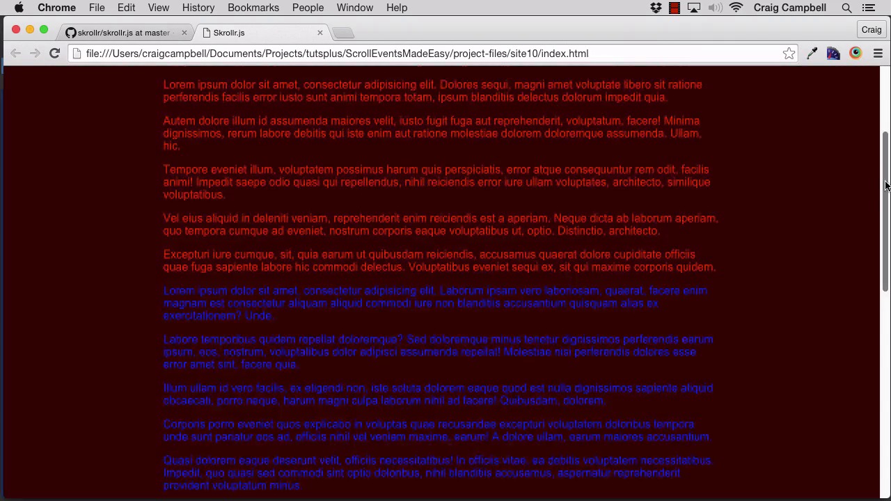 Scroll Events Made Easy - Data Attributes