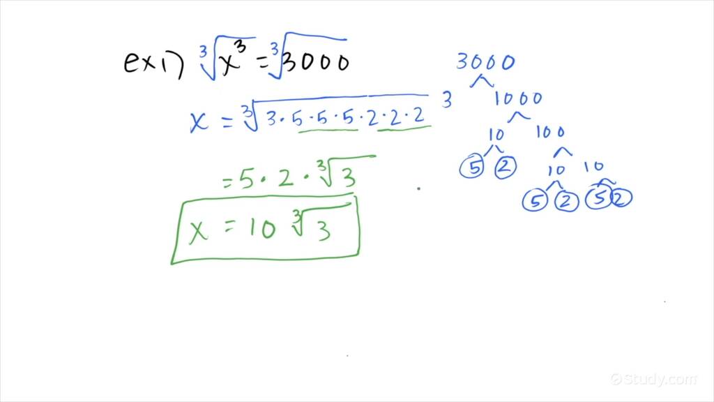 How to Solve an Equation of the Form x^3 = a Using Integers | Algebra ...