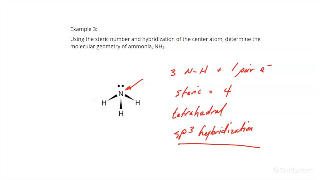 How to Determine Molecular Geometry Based on the Steric Number ...