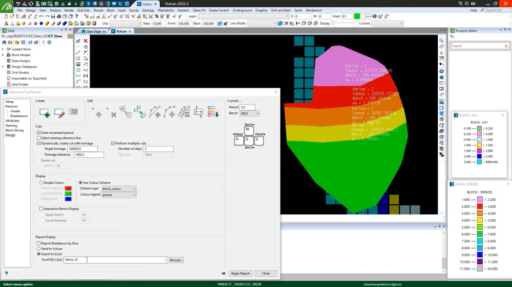 Maptek - Vulcan Interactive Cut Planner – Working with Triangulations