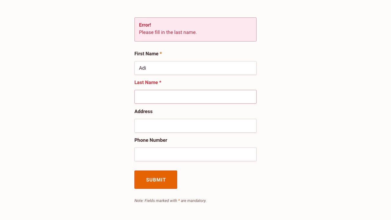 Web Design Basics: Rules of Great Form Design - Give Feedback