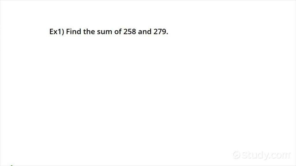 How To Add 3 digit Numbers With Regrouping Study