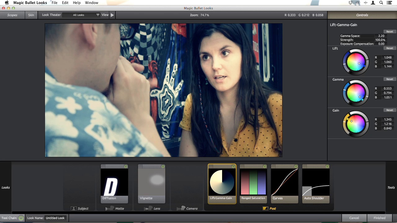 Grade, Correct and Finish with Color Suite - The Looks Controls