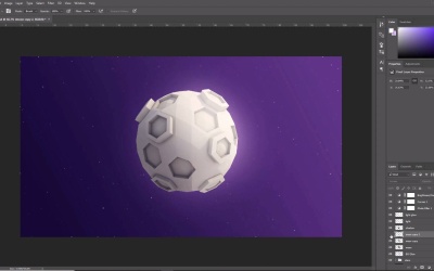 Create a Low Poly Moon With Cinema 4D - Final Touches