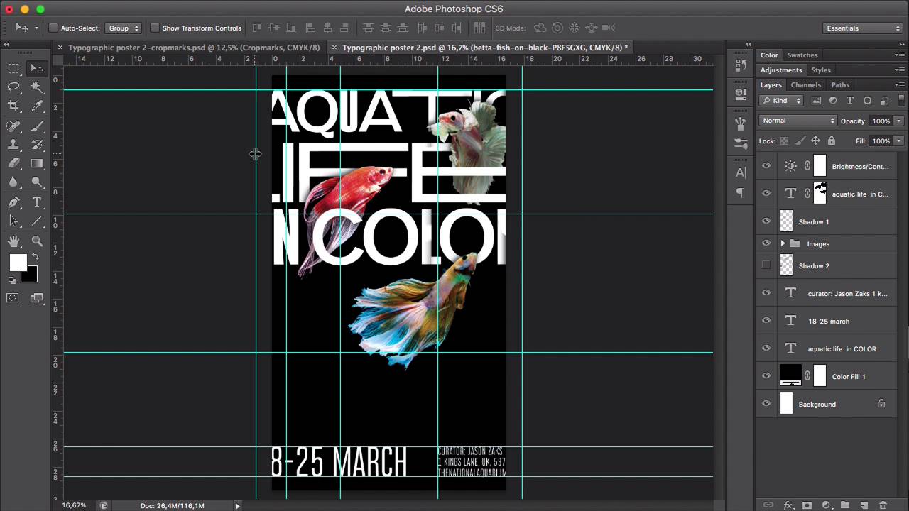 Typography Poster Design in Adobe Photoshop - Preparing a File for ...