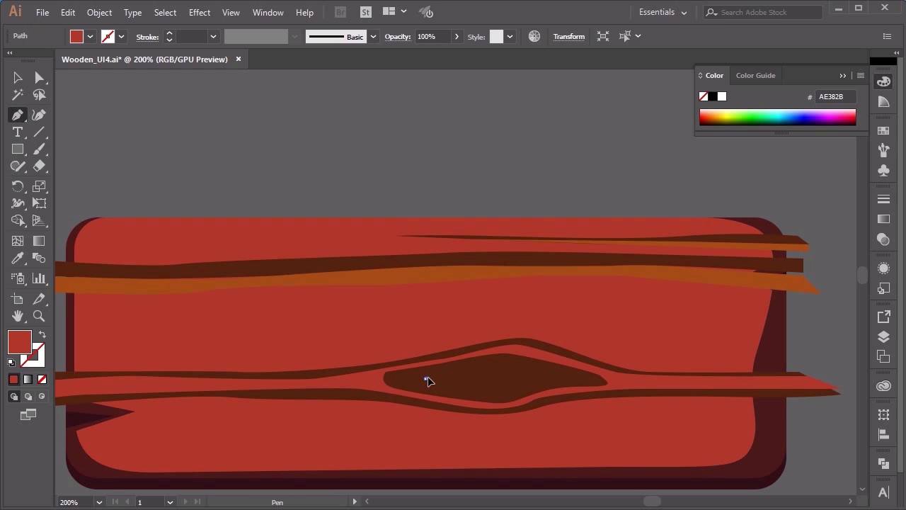Designing Game UI Assets in Adobe Illustrator - Creating Texture