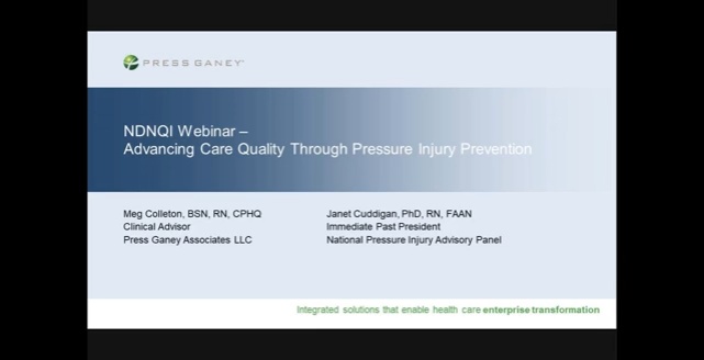 NDNQI & NPIAP: Prevent Nurse Pressure Injuries | Press Ganey