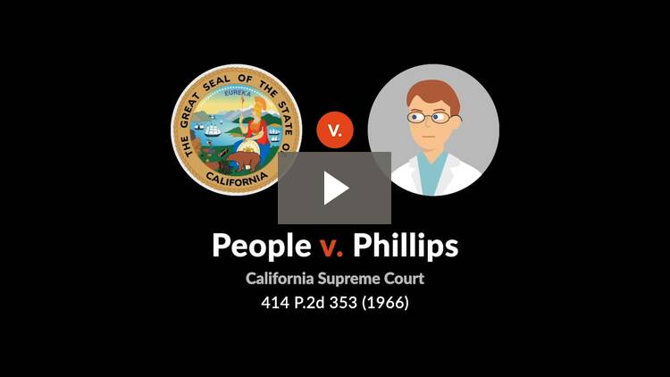 People v. Phillips, 414 P.2d 353 (1966): Case Brief Summary - Quimbee