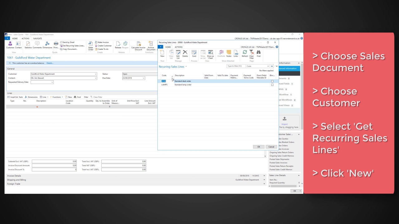 Dynamics NAV - How to Create Customer Sales Codes