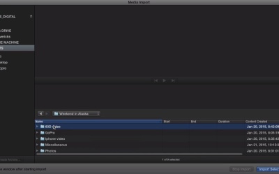 Video Editing in Final Cut Pro - Importing