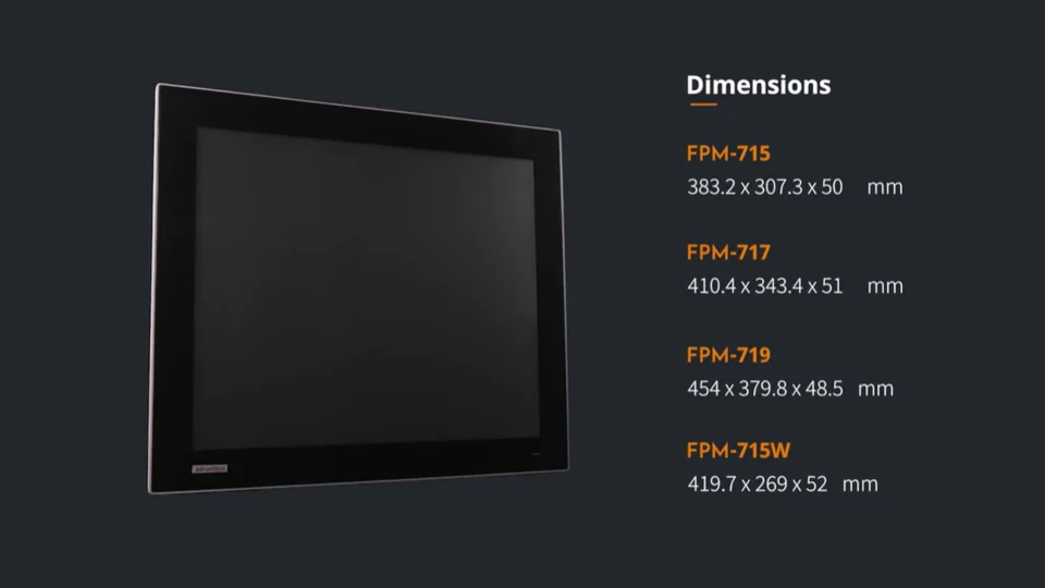 New Generation of Industrial Monitors – FPM-700 Series - Videos ...