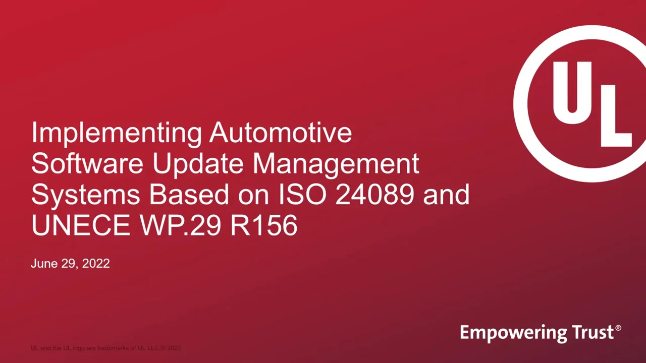 Automotive Cybersecurity: ISO 24089 And UNECE R156 UL, 60% OFF