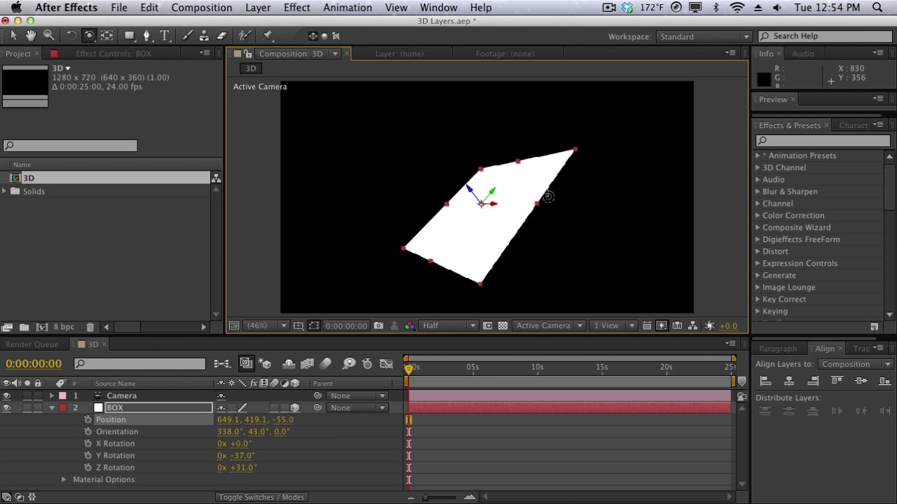 30 Days to Learn Adobe After Effects - 3D Layers
