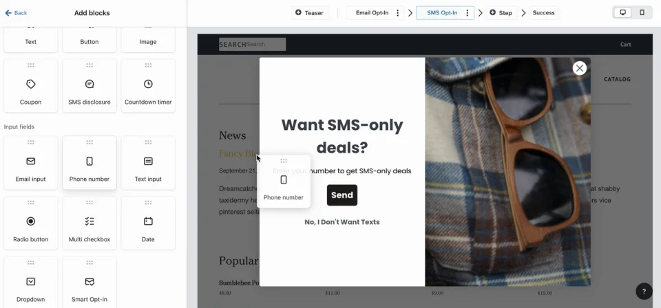 SMS opt-in methods reference | Klaviyo Help Center