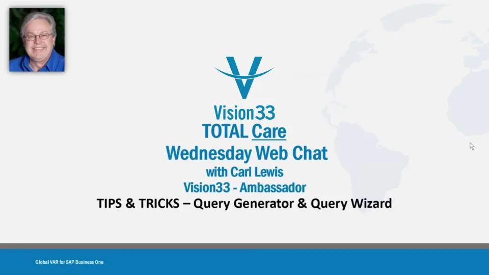 Sap Query Generator Tips Video
