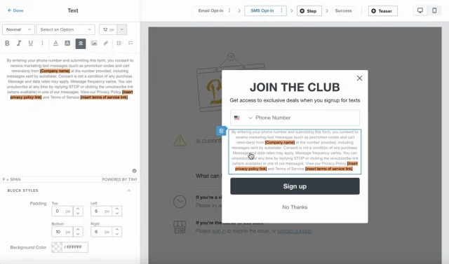 How to use dynamic blocks in forms | Klaviyo Help Center