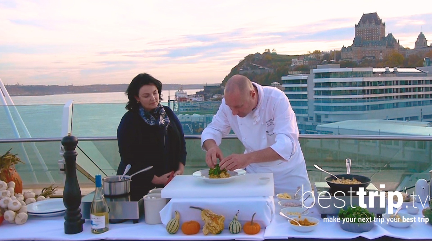 Video: Seabourn Chef Celebrates Quebec's Harvest: Cooking with the Chef