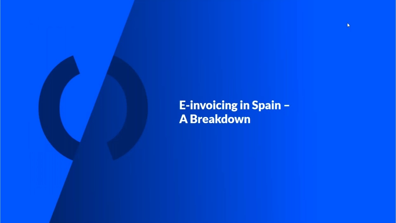 Webinar Recording | E-invoicing in Spain | Registered – ecosio