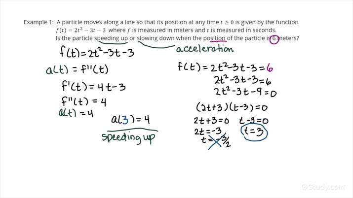 Solving Rectilinear Motion Problems Involving a Combination of Position ...