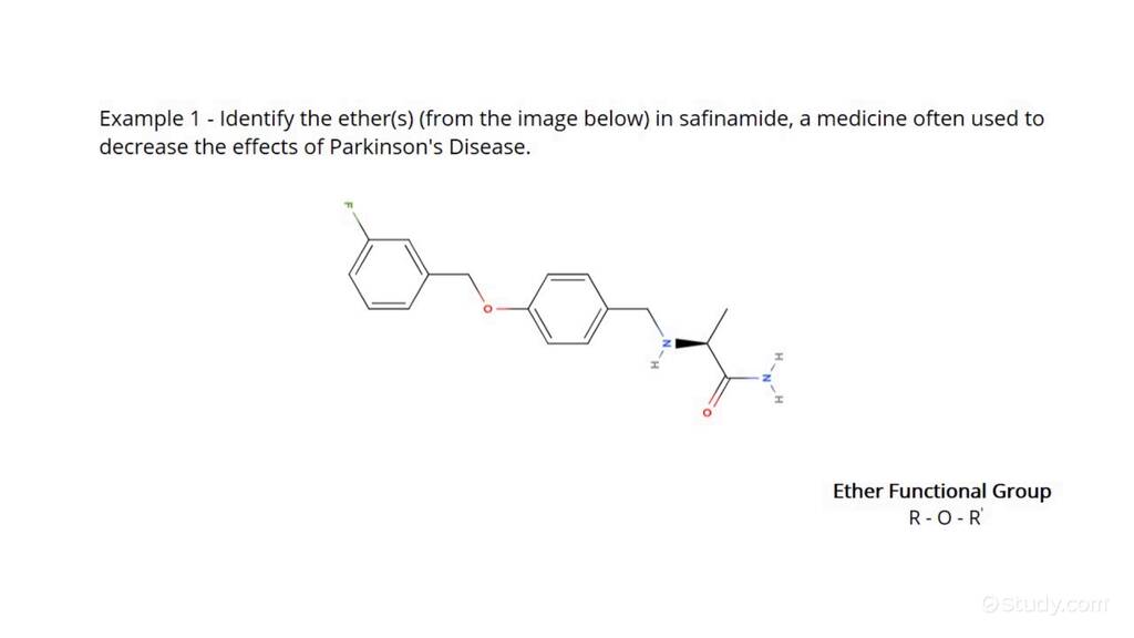 How to Identify Functional Groups that Form the Basis of Ethers ...