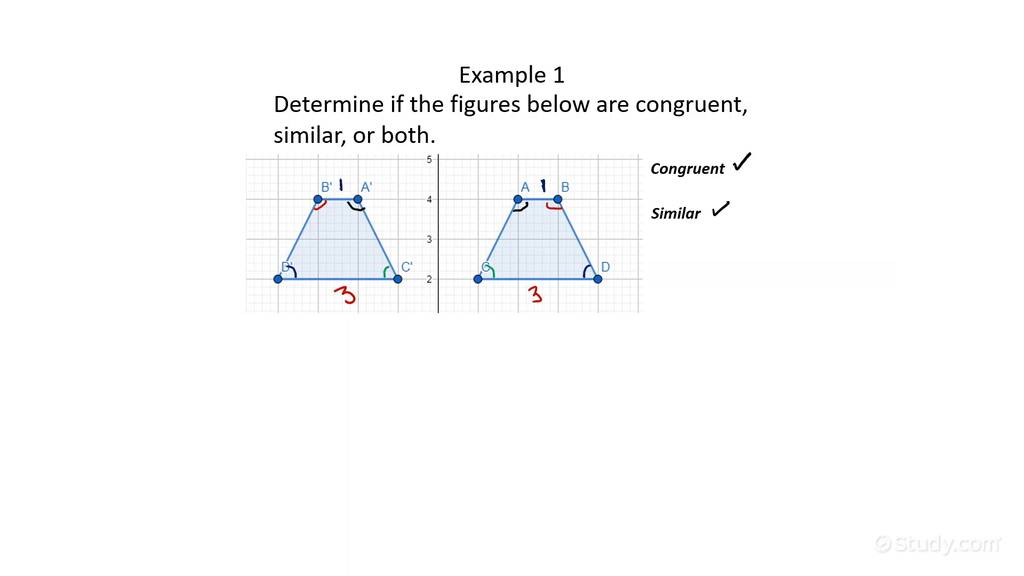 Identifying Similar or Congruent Shapes on a Grid | Geometry | Study.com