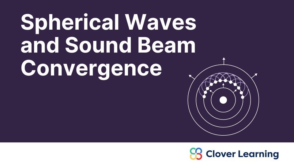 Spherical Waves and Sound Beam Convergence | Video Lesson | Clover Learning