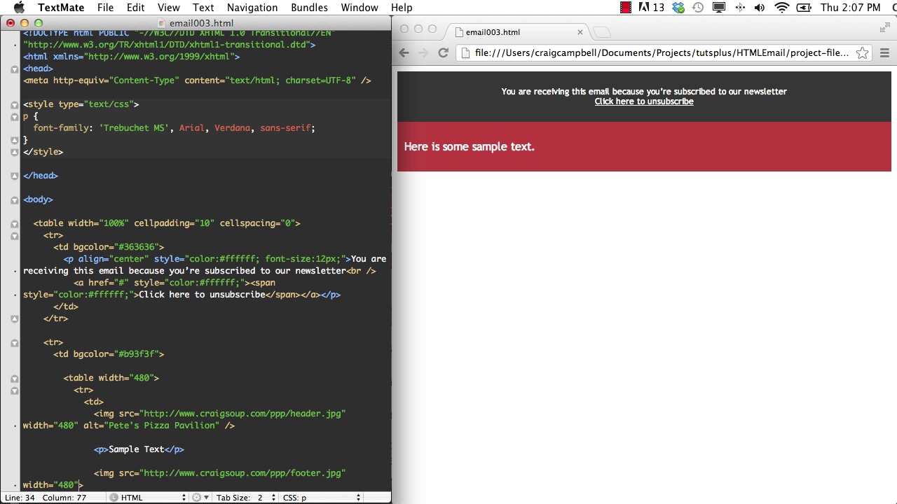 HTML Email Design and Development - Nested Tables