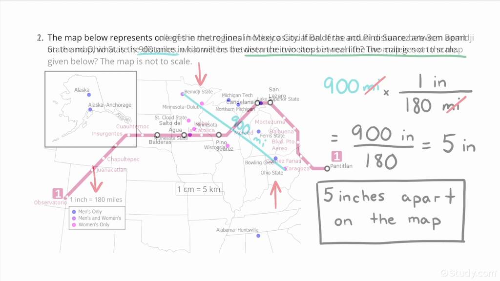 Finding Lengths Using Scale Models | Geometry | Study.com