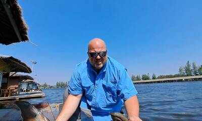 American angler Benjamin Fishing Mekong - Bangkok Fishing Report ...
