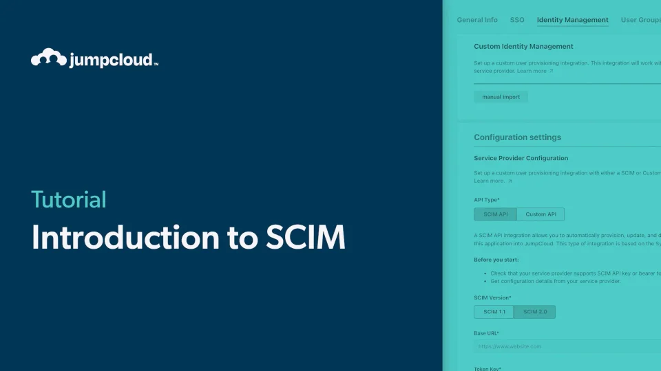 Tutorial: Introduction to SCIM