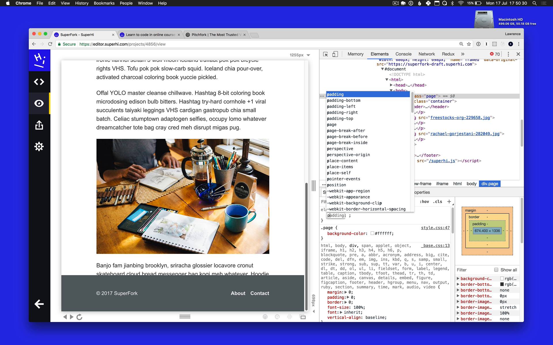 The Revealing Footer Effect – SuperLibrary – SuperHi