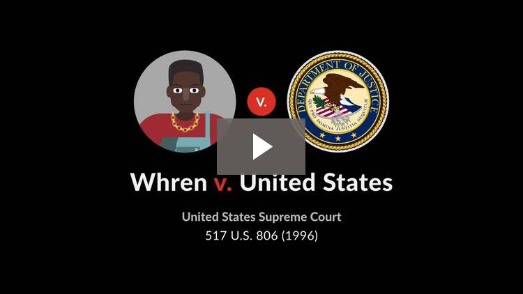 Whren v. United States - Case Brief - Quimbee