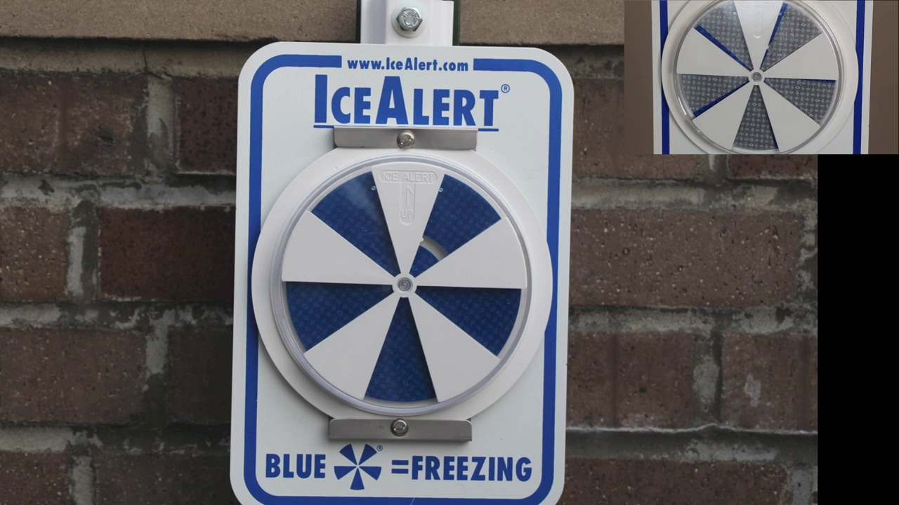 IceAlert Indicator Safety Sign - Slip and Fall Safety Signs, SKU: S-9410