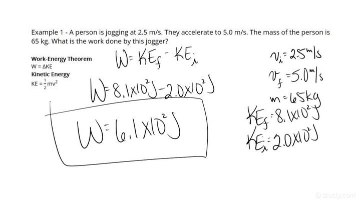 How to Calculate the Work Done on an Object Due to a Change in Kinetic ...