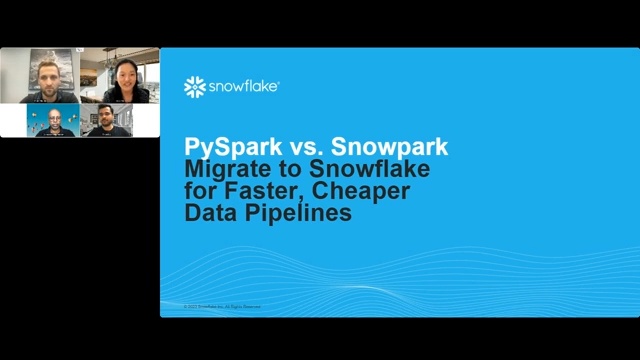 PYSPARK VS. SNOWPARK: MIGRATE TO SNOWFLAKE FOR FASTER, CHEAPER DATA ... PYSPARK VS. SNOWPARK: MIGRATE TO SNOWFLAKE FOR FASTER, CHEAPER DATA ...