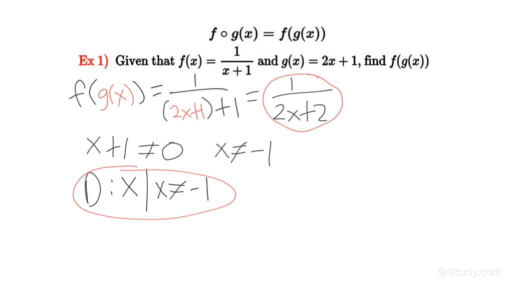 How to Find the Composition of Two Rational Functions | Precalculus ...