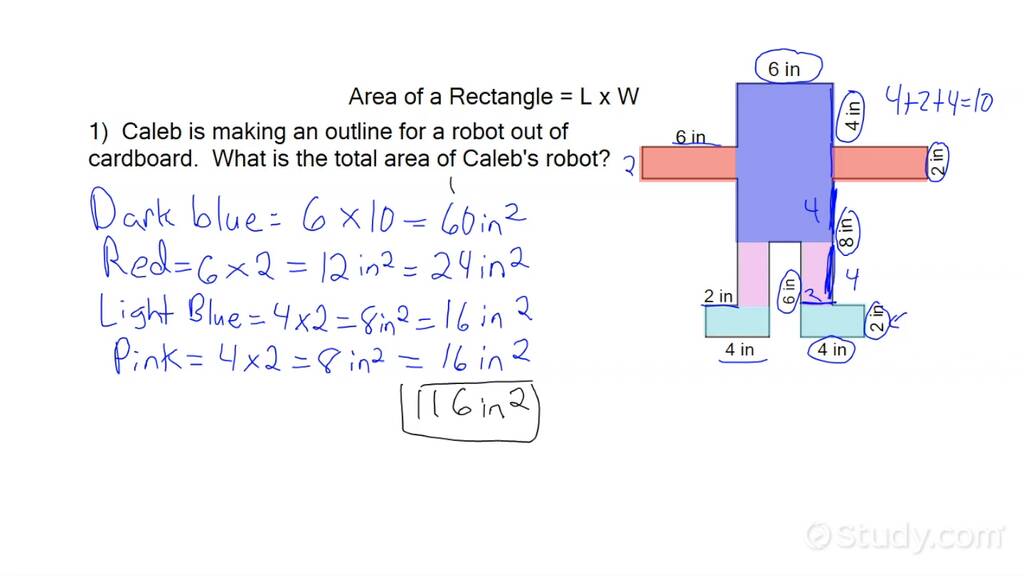 How to Solve a Word Problem on Finding the Area of a Piecewise ...