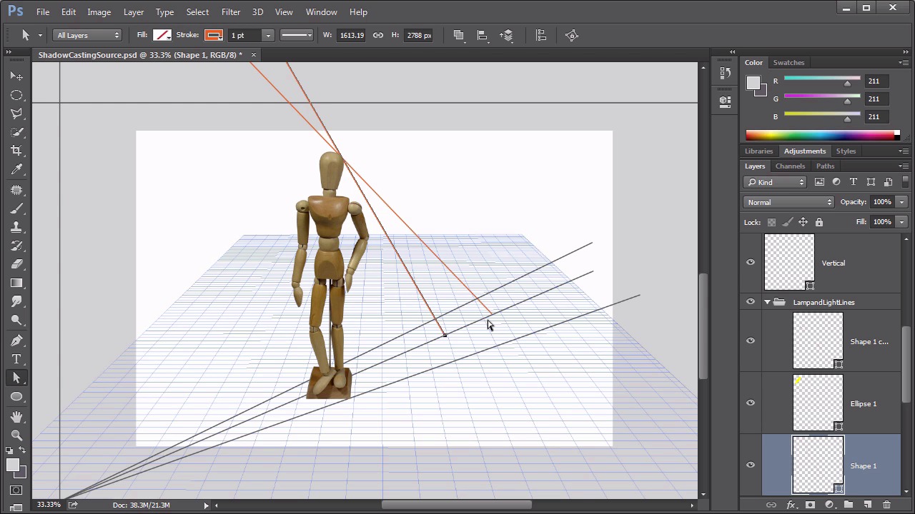 Mastering Light & Shadow in Adobe Photoshop - Shadow Casting