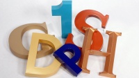 Helvetica Plastic Letters - Crisp Injection Molded | Woodland Manufacturing