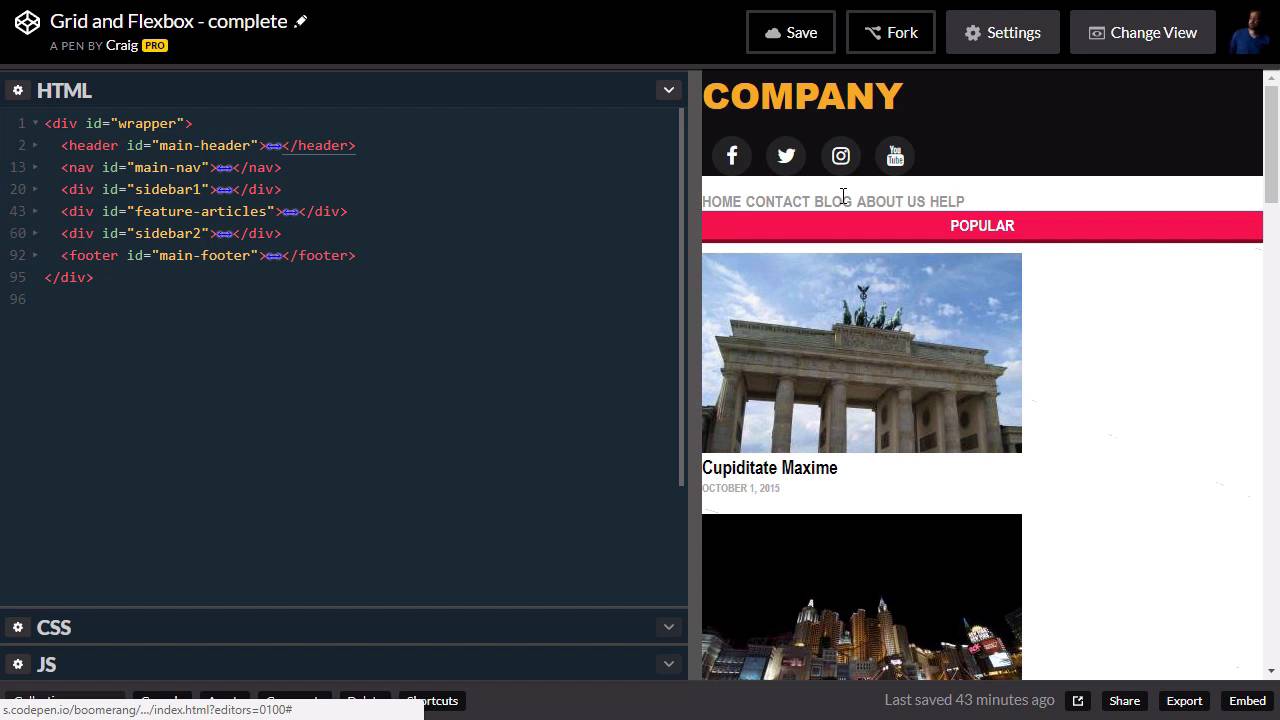 Bringing CSS Grid Layout and Flexbox Together - Looking at the Markup